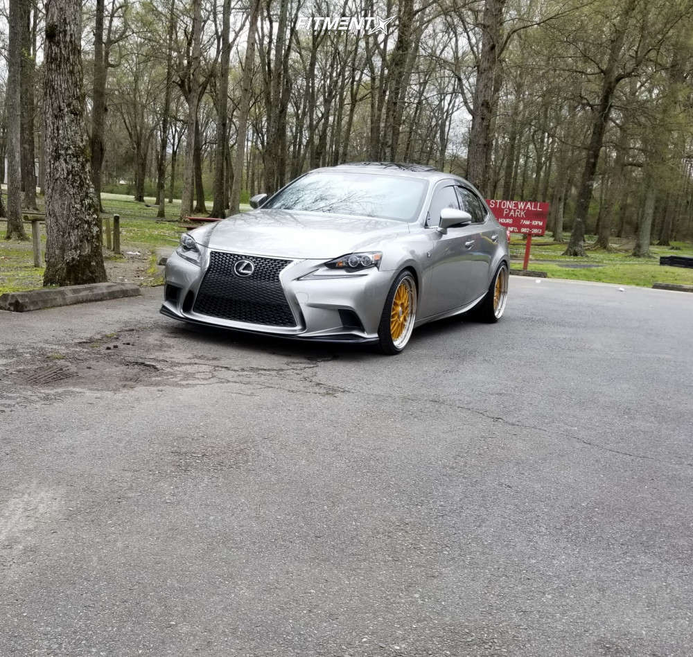 2016 Lexus IS200t F Sport with 19x8.5 Rial Daytona and Lexani 225x35 on ...