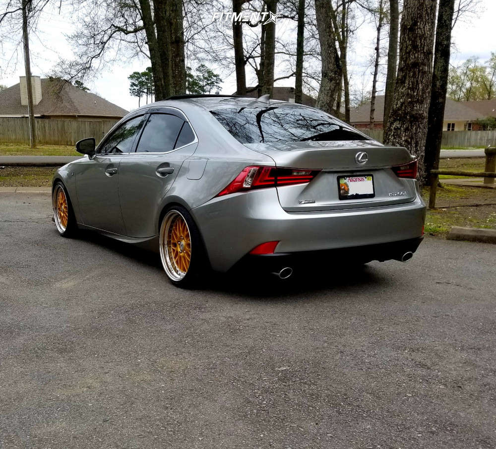 2016 Lexus IS200t F Sport with 19x8.5 Rial Daytona and Lexani 225x35 on ...