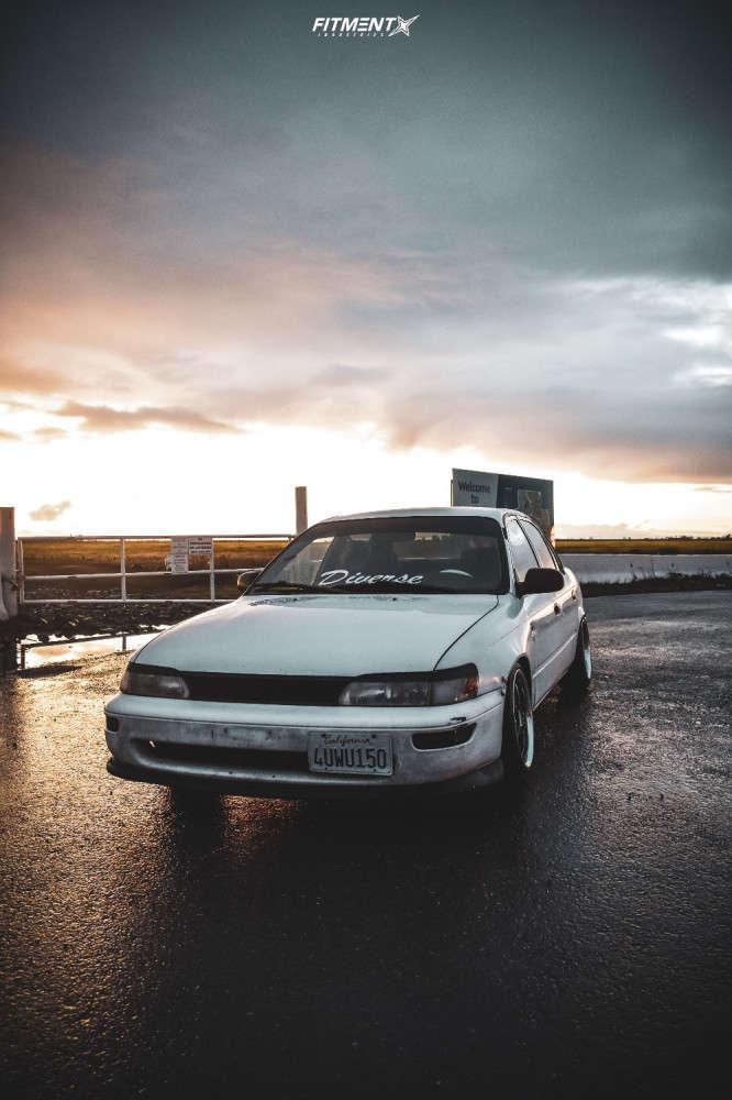 1996 Toyota Corolla DX with 15x7.5 Work VS KF and Toyo Tires 195x45 on Coilovers | 982697 ...