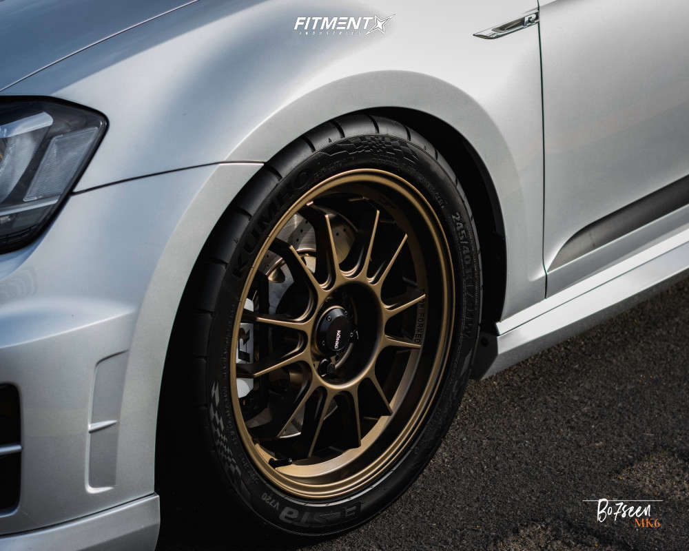 2017 Volkswagen Golf R Base with 17x8 Konig Hypergram and Kumho 245x40 ...