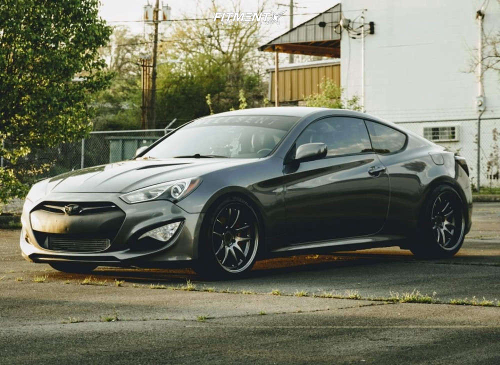 2014 Hyundai Genesis Coupe 2.0T R-Spec with 19x9.5 Aodhan DS02 and Nitto 225x35 on Coilovers ...