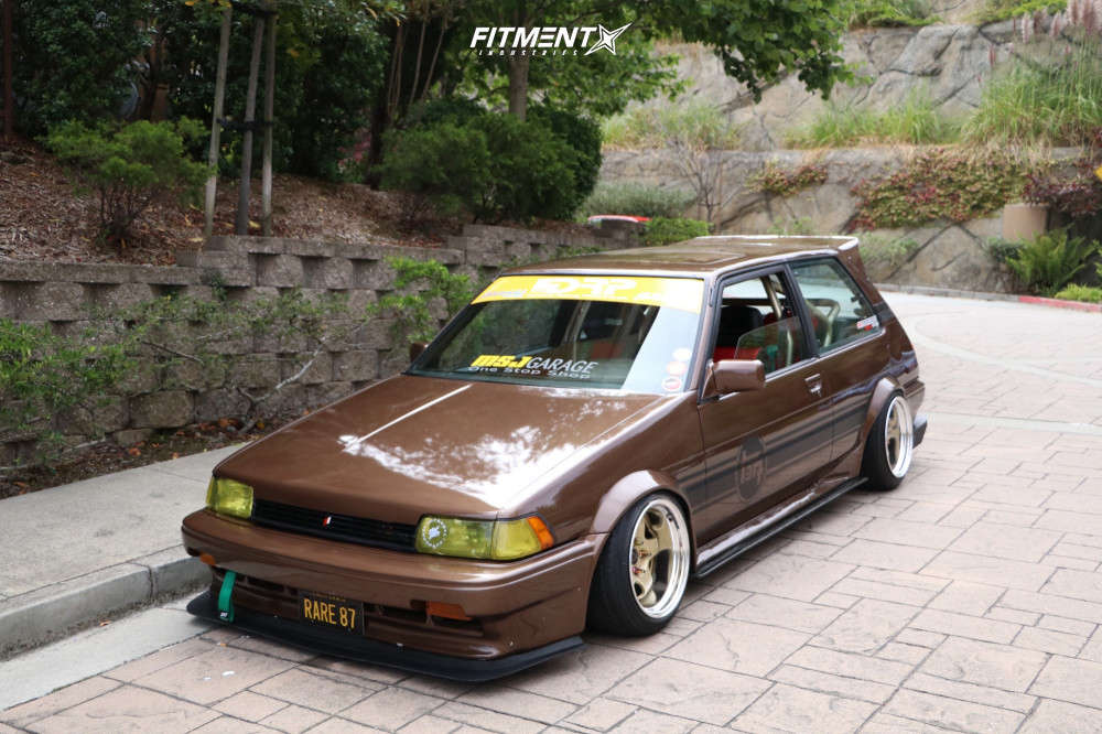 1987 Toyota Corolla FX16 GTS with 15x9 Work Meister S1r and Nankang ...