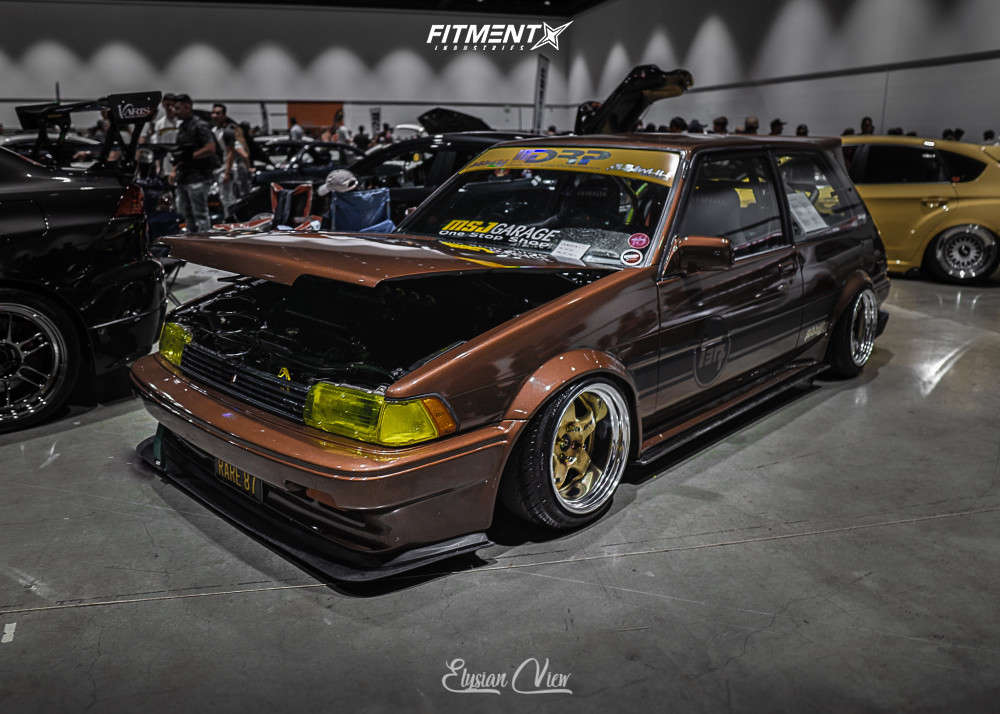 1987 Toyota Corolla FX16 GTS with 15x9 Work Meister S1r and Nankang ...