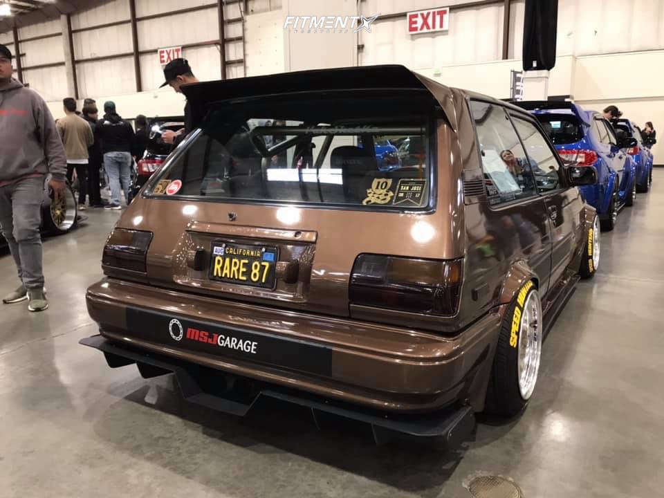 1987 Toyota Corolla FX16 GTS with 15x9 Work Meister S1r and Nankang ...