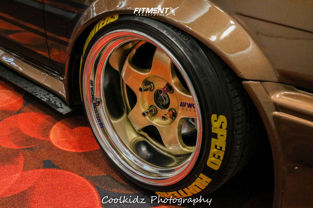 1987 Toyota Corolla FX16 GTS with 15x9 Work Meister S1r and Nankang ...