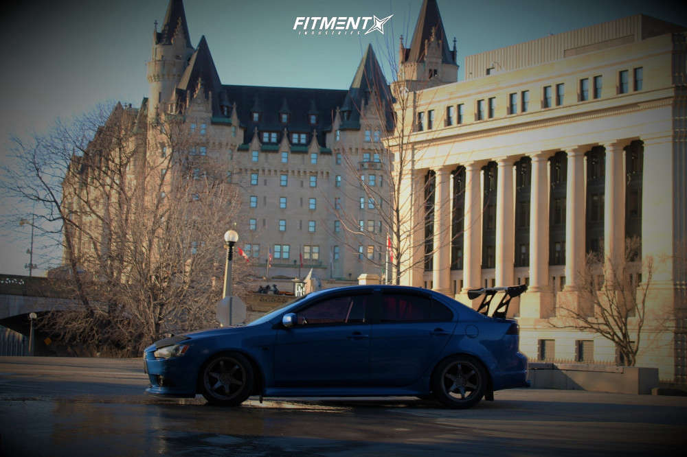 2011 Mitsubishi Lancer SE with 17x9 Fast Wheels Hayaku and Continental ...