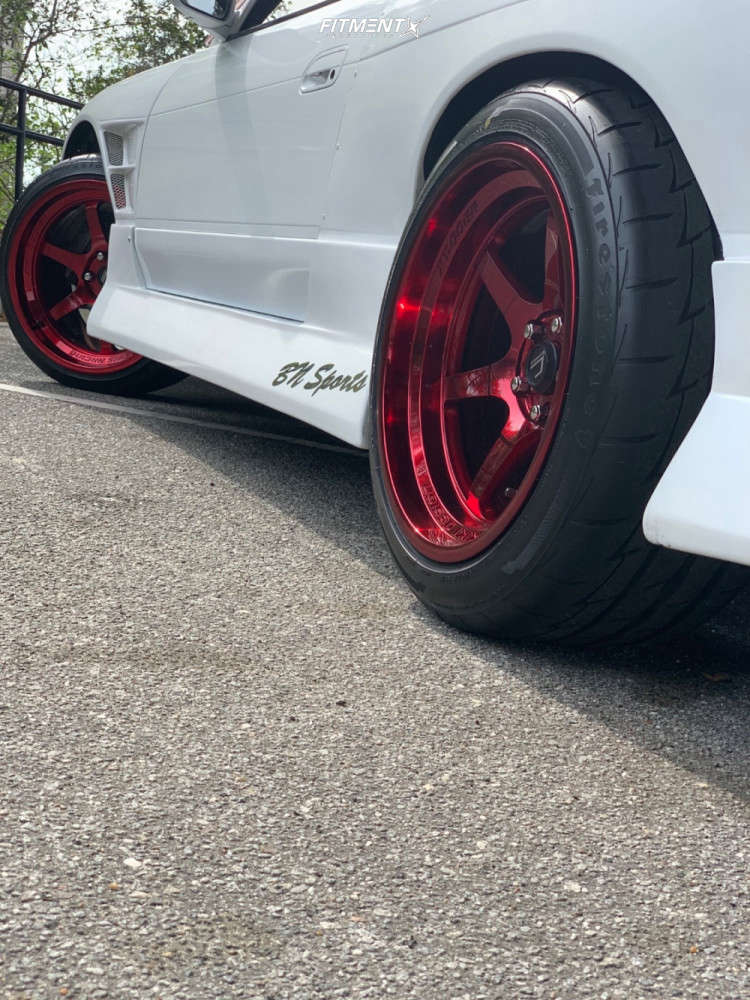 1993 Nissan 240SX SE with 18x9.5 Cosmis Racing XT-006R and Firestone ...