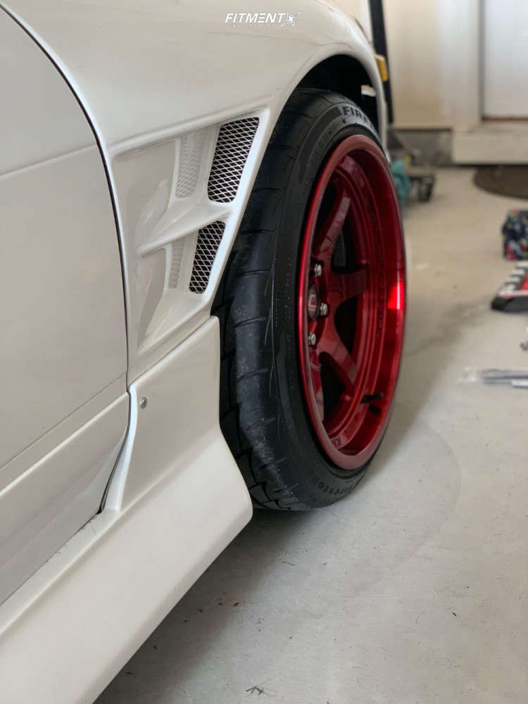 1993 Nissan 240SX SE with 18x9.5 Cosmis Racing XT-006R and Firestone ...