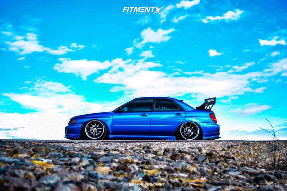 2003 Subaru Impreza WRX with 18x9 Work Meister S2R and Nankang 225x35 ...