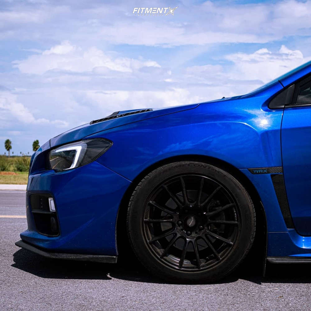 2015 Subaru WRX Premium with 17x9 WedsSport Sa-72r and Continental ...