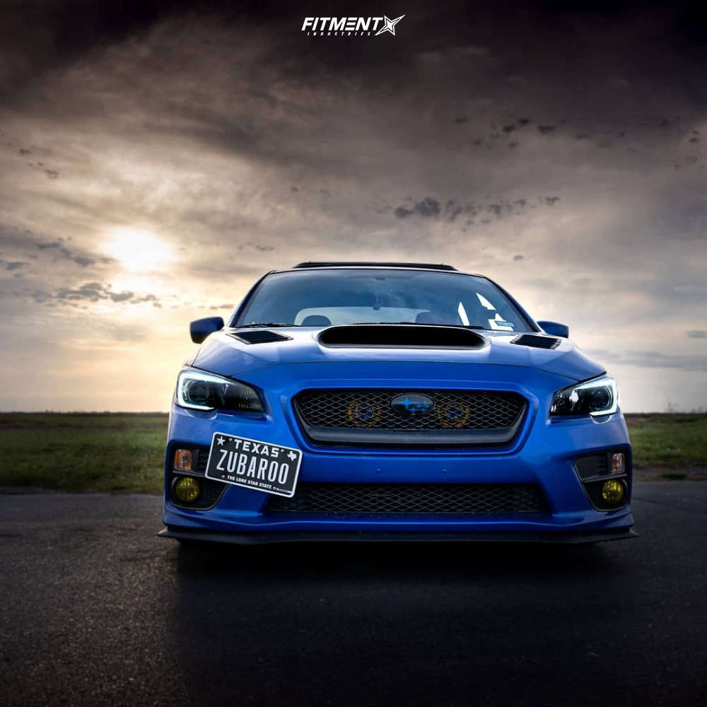 2015 Subaru WRX Premium with 17x9 WedsSport Sa-72r and Continental ...