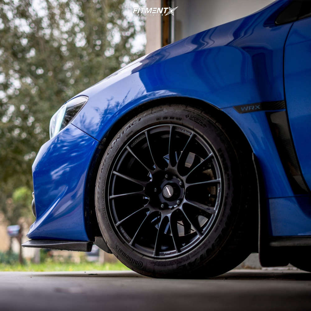 2015 Subaru WRX Premium with 17x9 WedsSport Sa-72r and Continental 245x45 on Coilovers | 988343 ...