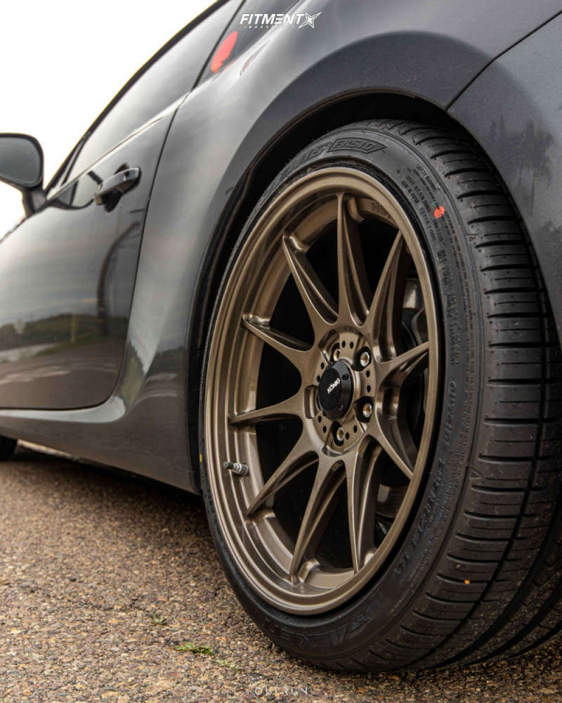 2015 Subaru BRZ Limited with 18x9.5 Konig Dekagram and Falken 245x35 on Lowering Springs ...
