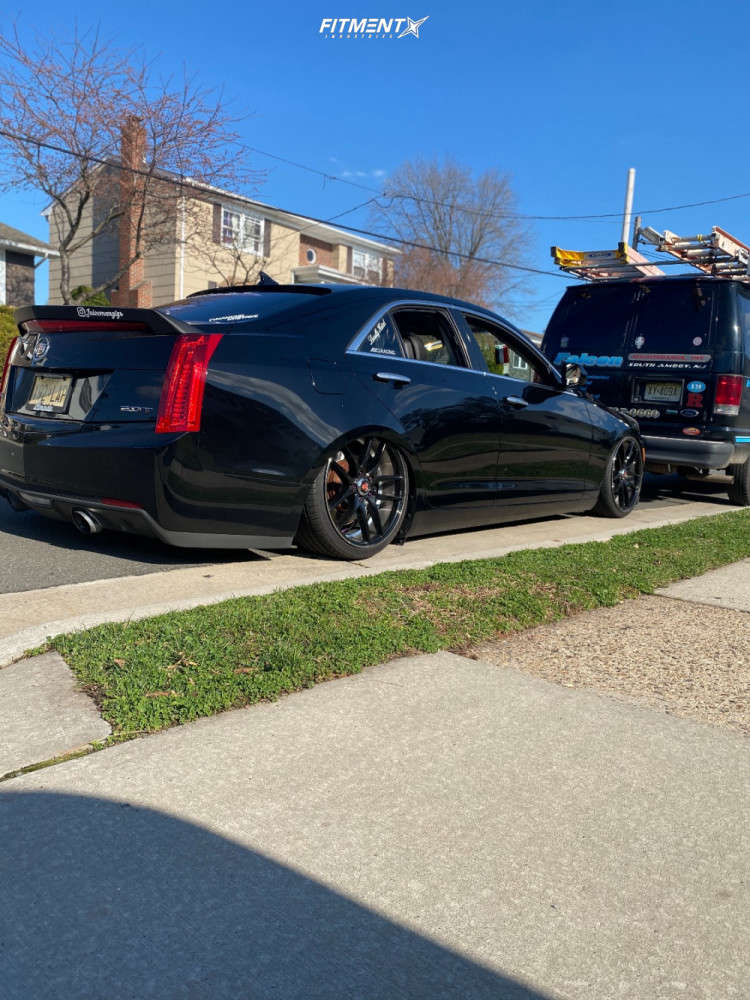 2014 Cadillac ATS Base with 19x8.5 Axe Ex19 and Nankang 225x35 on Air ...