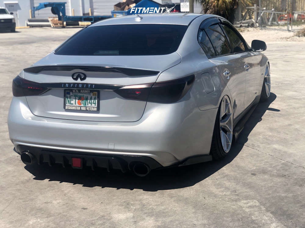 2018 INFINITI Q50 Luxe with 19x10.5 ESR RF2 and Lexani 235x40 on Air ...