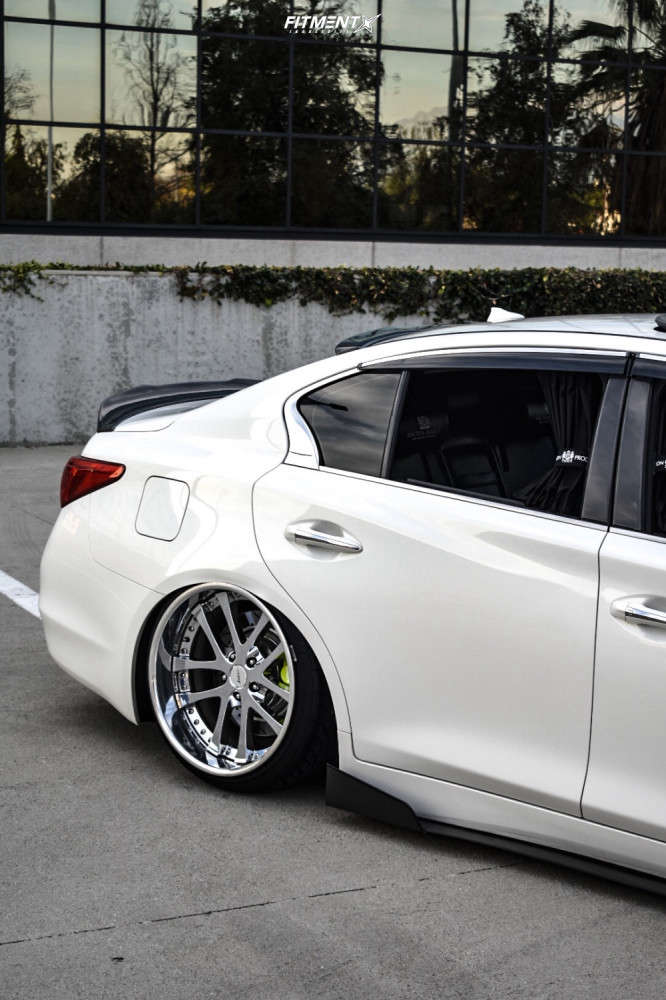 2015 INFINITI Q50 Sport with 19x10.5 Weds Lxz and Federal 215x35 on Air Suspension | 994605 ...