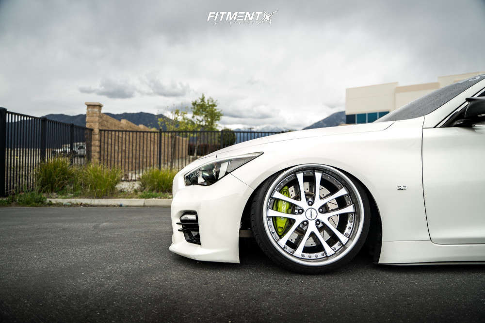2015 INFINITI Q50 Sport with 19x10.5 Weds Lxz and Federal 215x35 on Air Suspension | 994605 ...