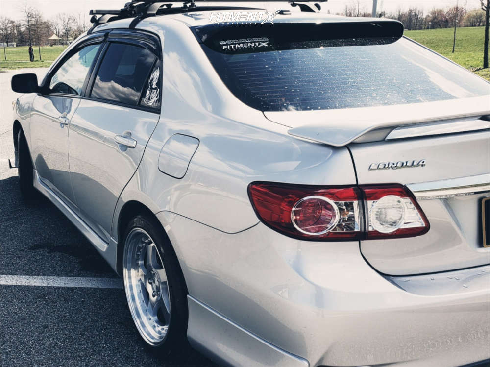 2013 Toyota Corolla S with 18x8.5 ESR Sr02 and Nitto 225x40 on Stock ...