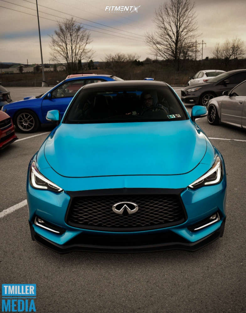 2017 INFINITI Q60 3.0 with 19x9.5 Gram Lights 57cr and Hankook 255x35 ...