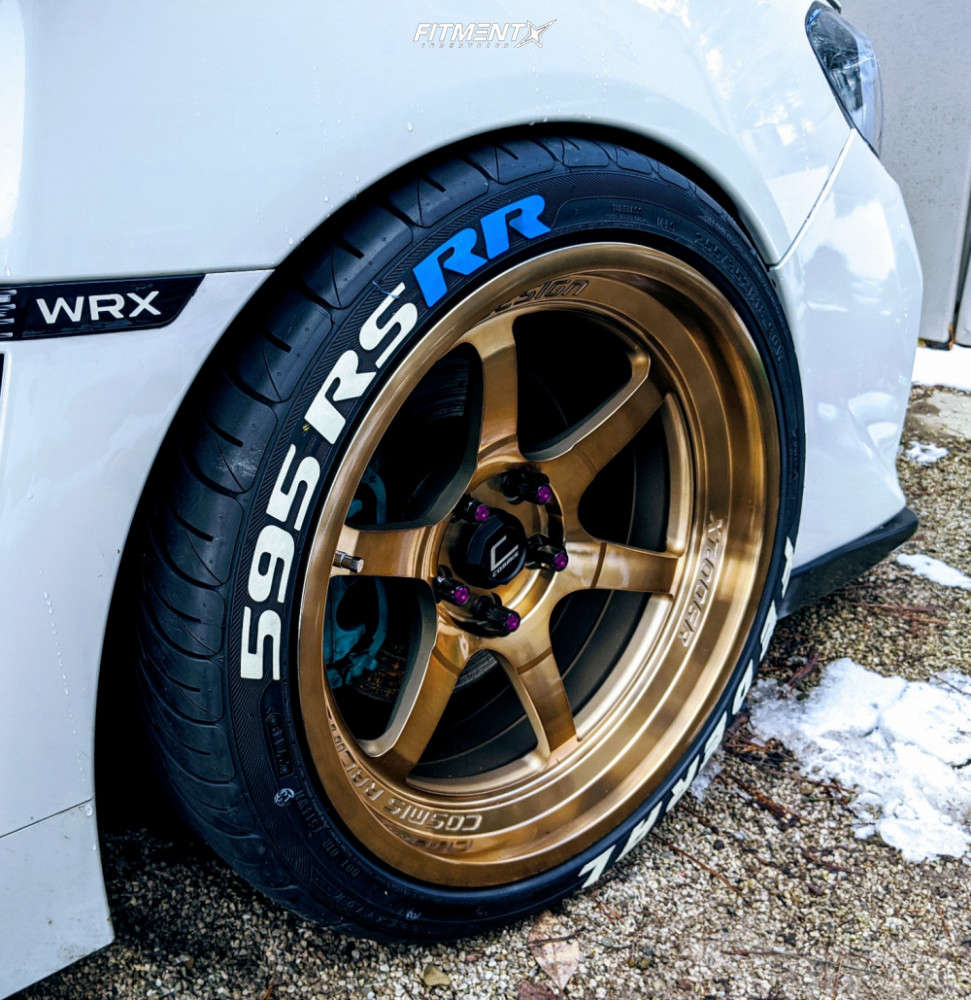 2015 Subaru WRX Limited with 18x9.5 Cosmis Racing XT-006R and Federal ...