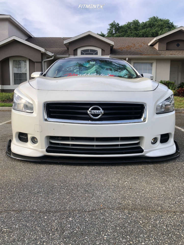 2012 Nissan Maxima SV with 19x9.5 Aodhan DS02 and Hankook 225x35 on Air ...