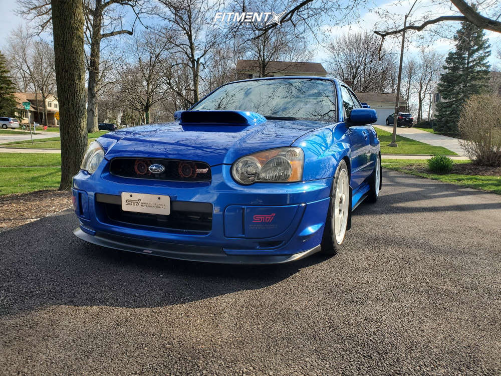 2004 Subaru WRX STI Base with 18x8.5 Buddy Club P1 and Hankook 235x40 ...