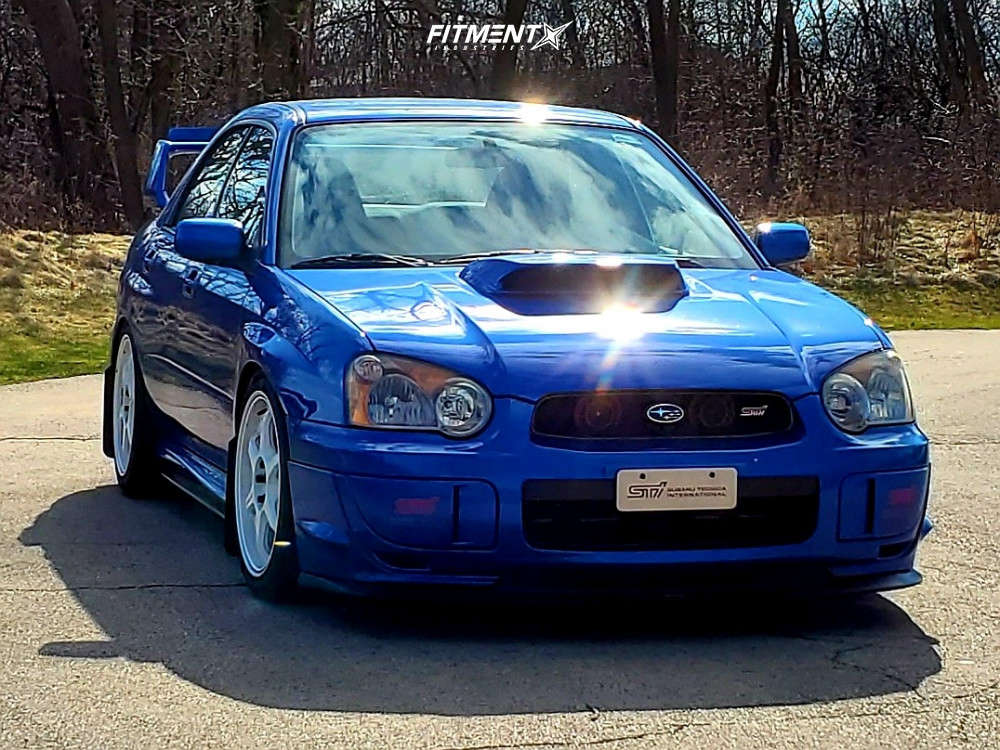 2004 Subaru WRX STI Base with 18x8.5 Buddy Club P1 and Hankook 235x40 ...