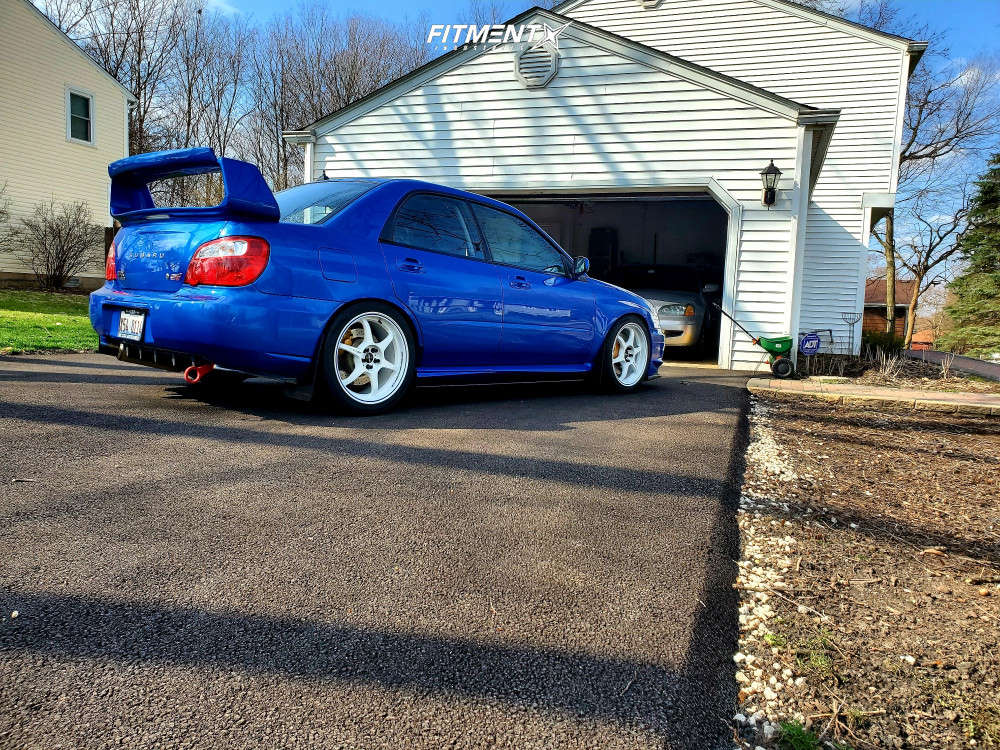 2004 Subaru WRX STI Base with 18x8.5 Buddy Club P1 and Hankook 235x40 ...