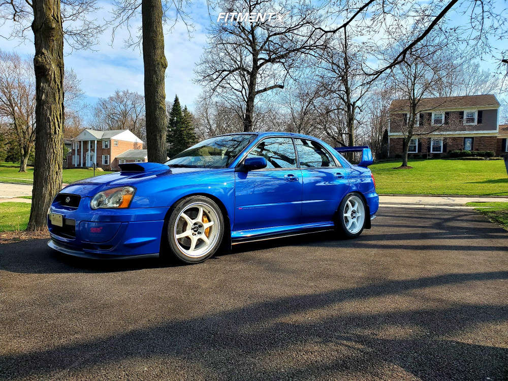2004 Subaru WRX STI Base with 18x8.5 Buddy Club P1 and Hankook 235x40 ...
