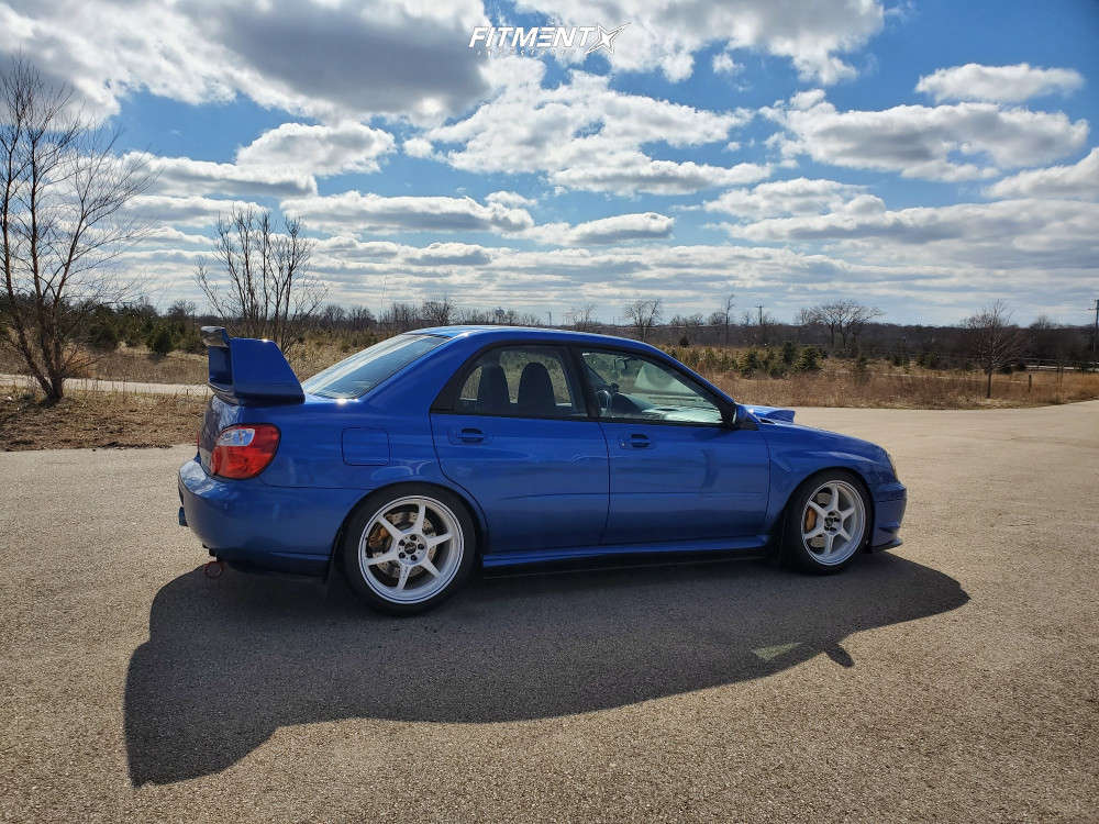 2004 Subaru WRX STI Base with 18x8.5 Buddy Club P1 and Hankook 235x40 ...
