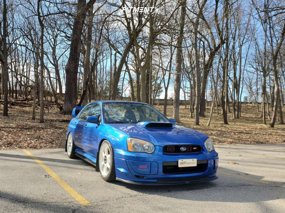 2004 Subaru WRX STI Base with 18x8.5 Buddy Club P1 and Hankook 235x40 ...
