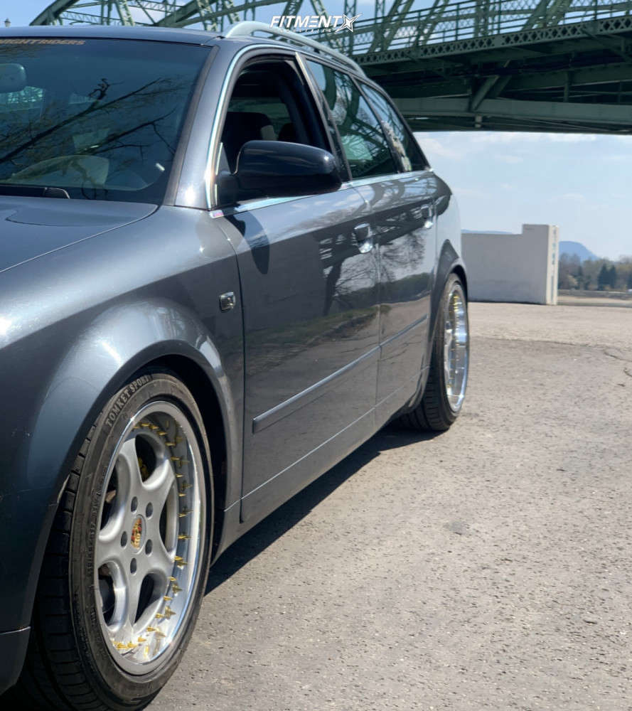 2003 Audi A4 Base with 17x8 RH AG Cup and Tomket 215x45 on Coilovers ...