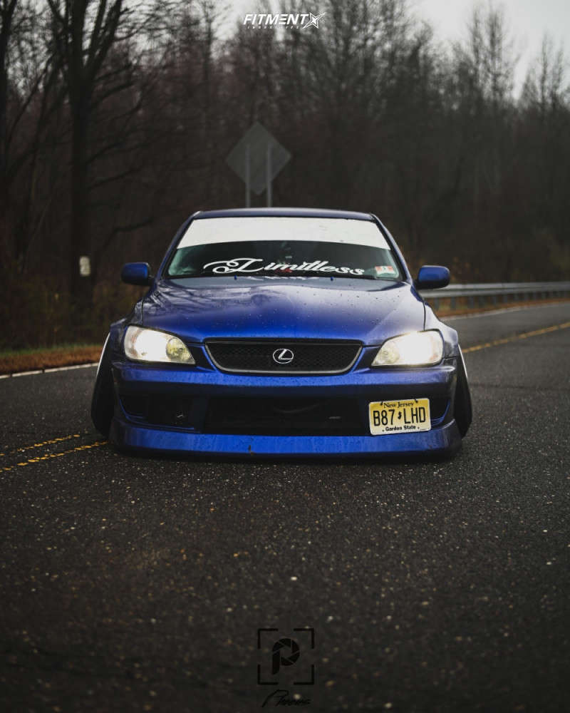 2003 Lexus IS300 Base with 17x11.5 Work VS SD and Leao 225x45 on Air ...