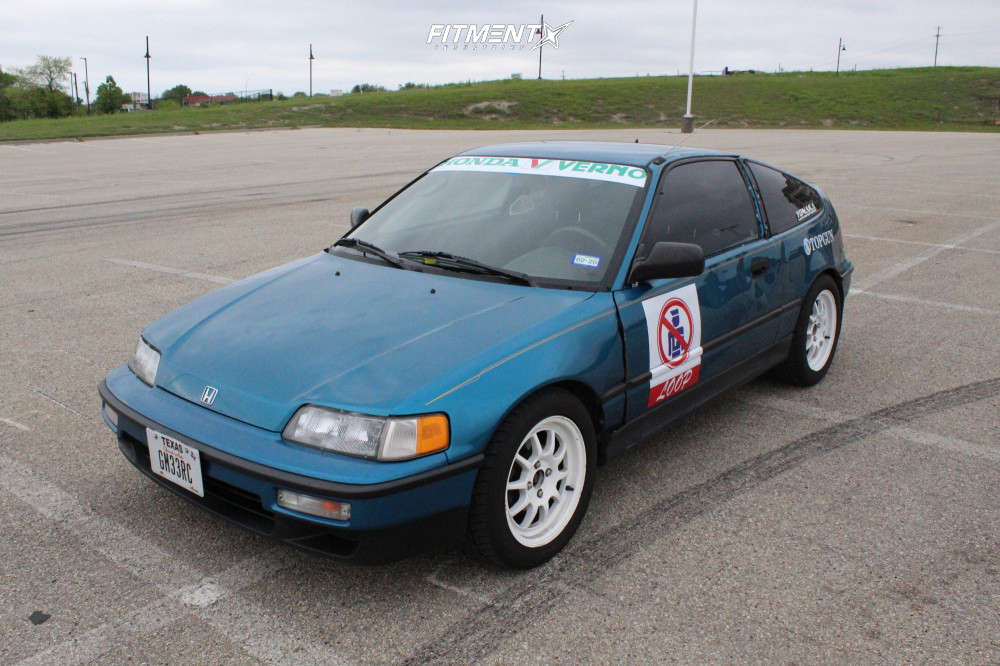 1991 Honda CRX Base with 15x7 Rota Gt3 and Nitto 205x50 on Coilovers ...
